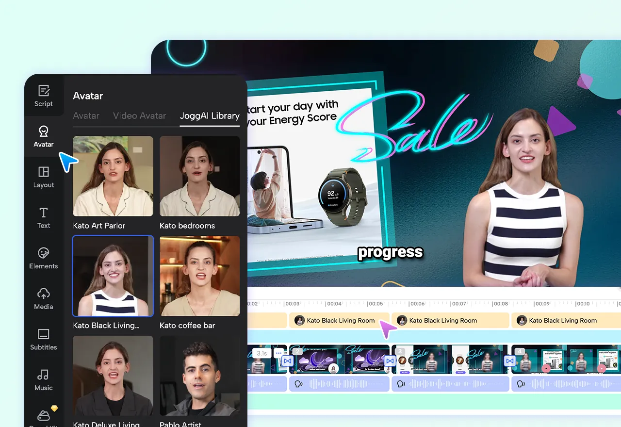 JoggAI - AI Video Generator with Lifelike AI Avatars